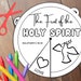 7 Sacraments Cube, Printable Bible Activity, Watercolor, Kids Bible ...
