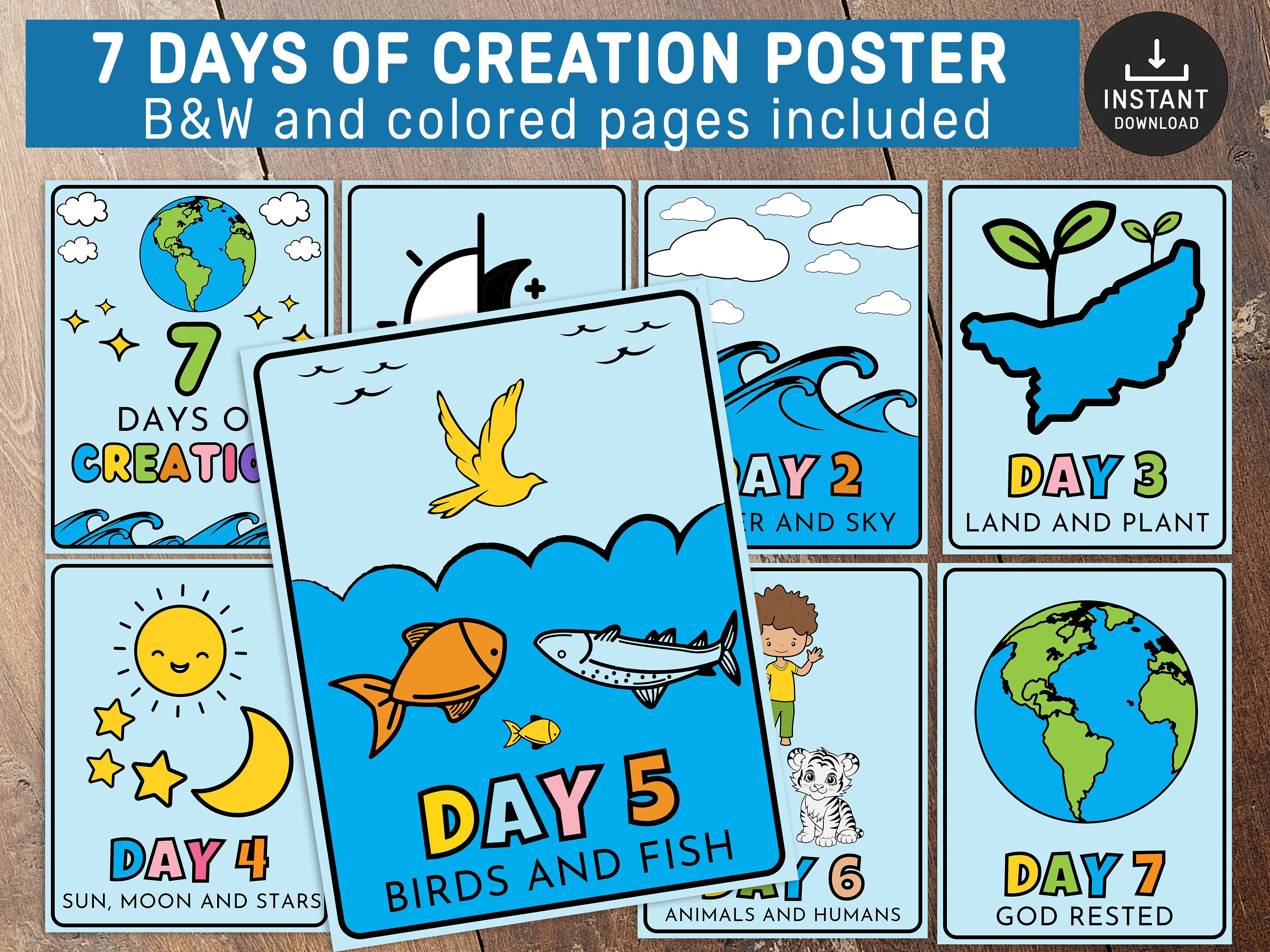 Days Of Creation Clip Art Days Of Creation Clip Art