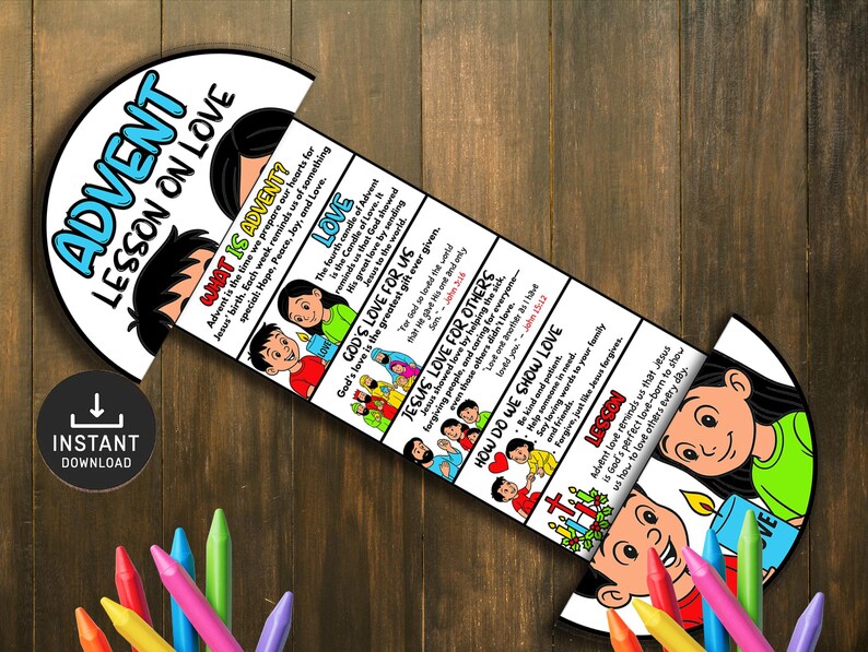 Advent Bible Lesson Craft, Folding Surprise, Sunday School (digital ...