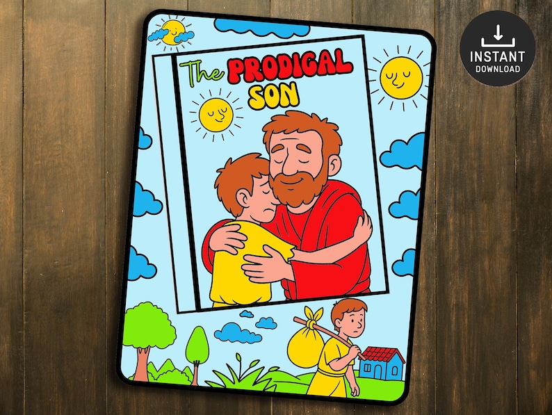 Prodigal Son Bible Story Craft, Kids Sunday School Lesson (digital ...