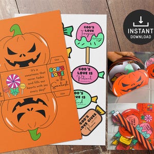 God's Love Craft Activity, Christian Halloween Bible Craft Activity ...