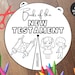 Books of the Bible, Old & New Testament Coloring Wheel, Printable Bible ...
