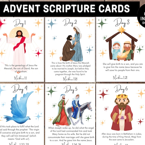 Advent Cards - Etsy