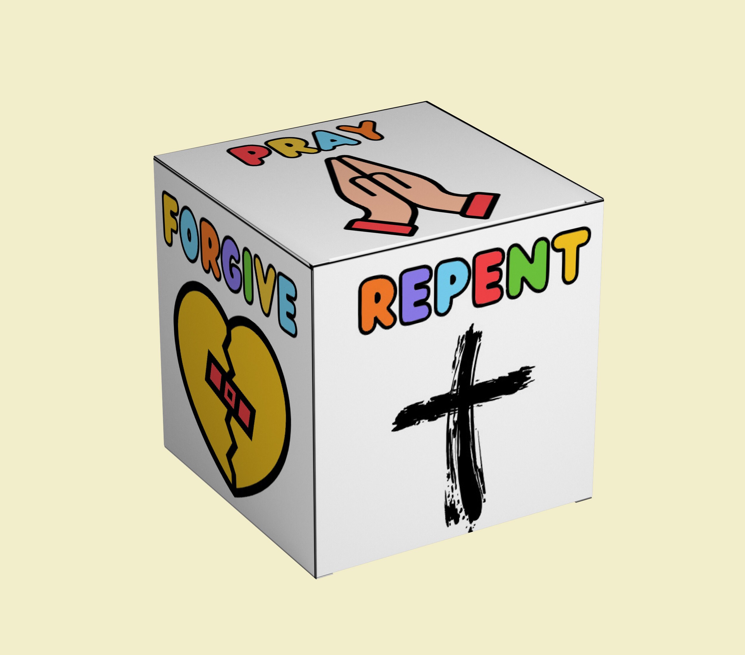 Lent Cube With Bible Reading Plan and Lent Activity Ideas. Print ...