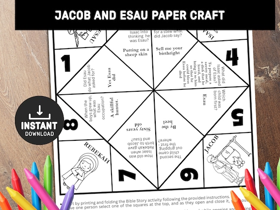 Jacob And Esau Stew Craft