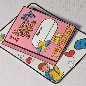 Books of the Bible Mini Book, Old & New Testament, Bible Activity, Kids ...