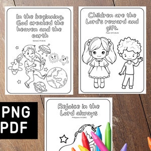 Bible Verse Coloring Pages for Preschoolers, Preschool Bible Verses ...