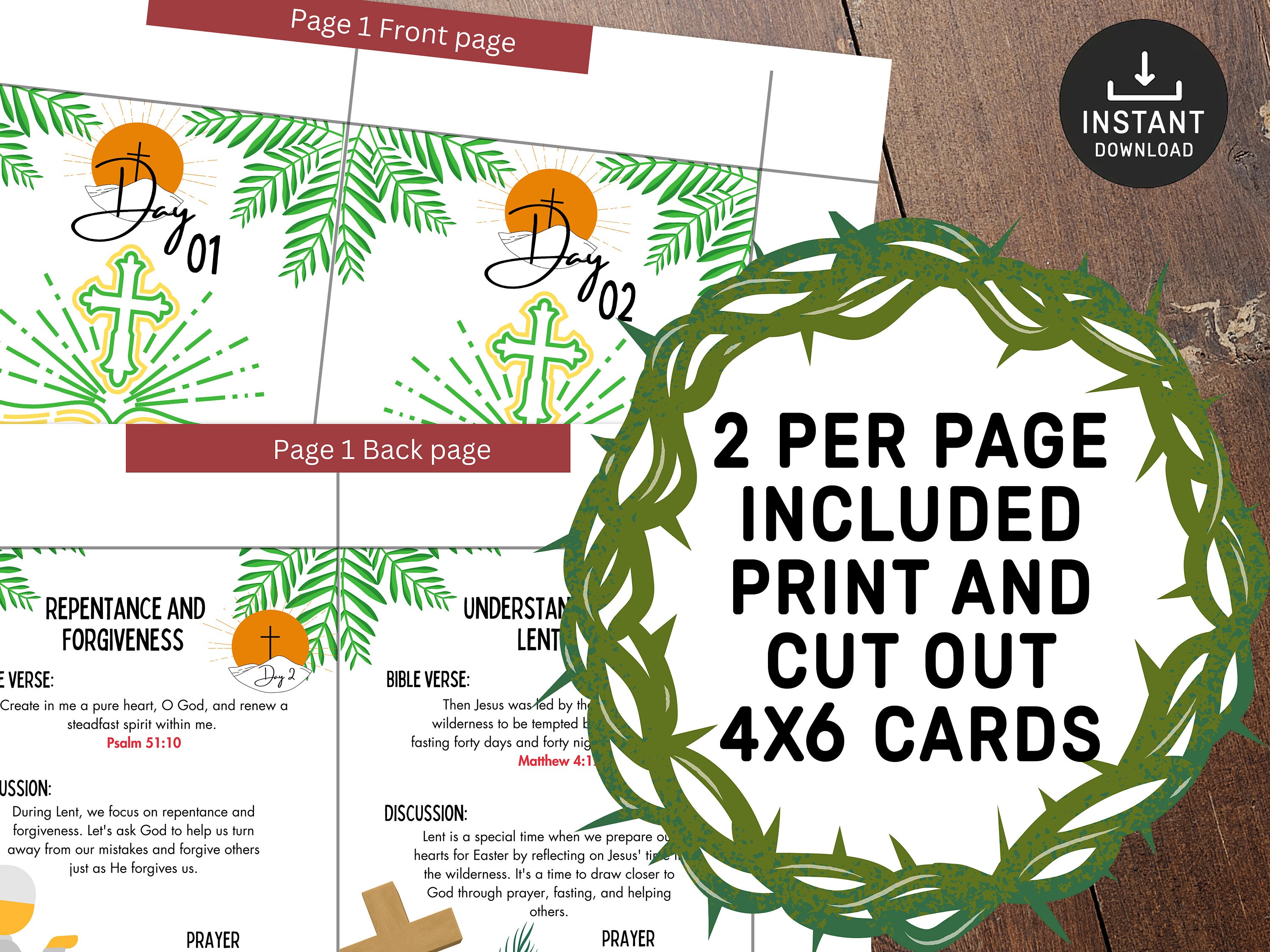 Lent Bible Lesson, Lent Preparation Lesson for Kids, Jesus 40 Days in ...