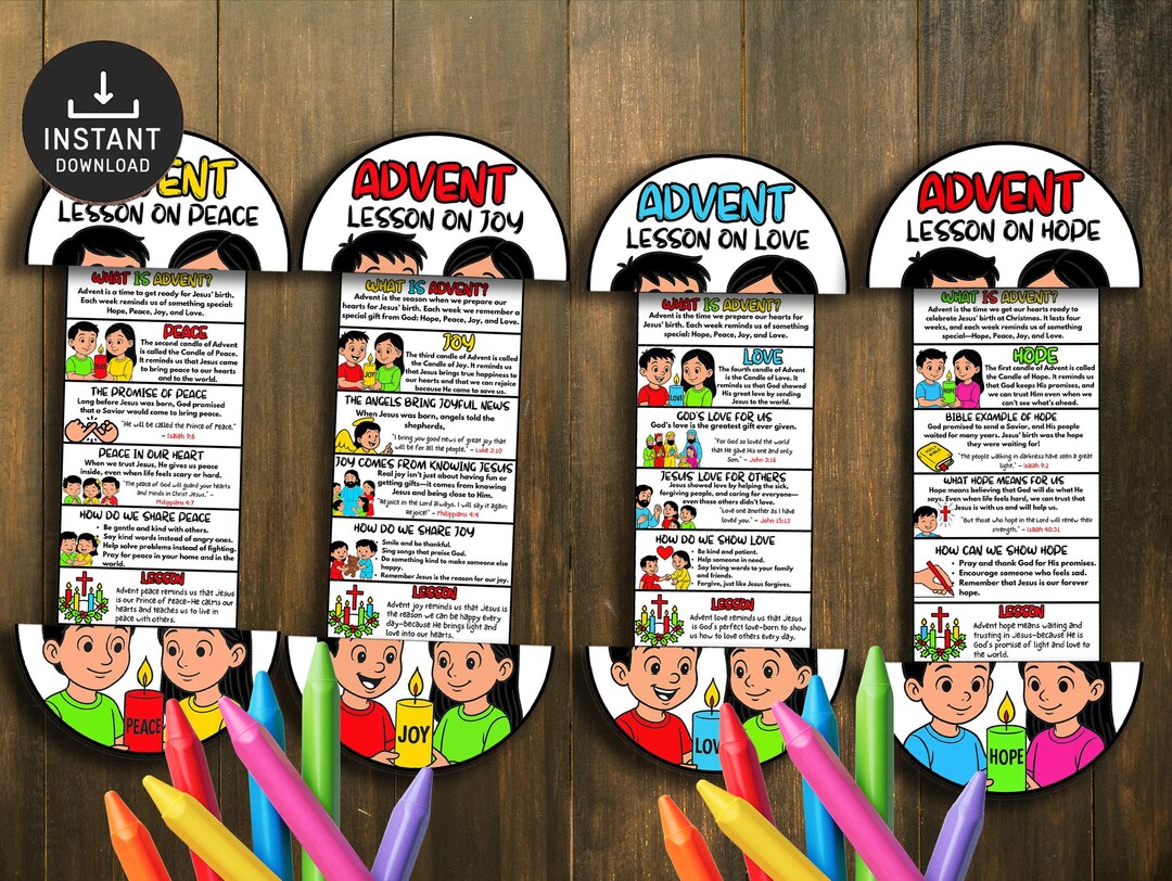 Advent Bible Lesson Craft, Folding Surprise, Sunday School (digital ...