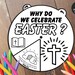 Easter Coloring Wheel, Easter Bible Lesson, Sunday School Craft, Holy ...