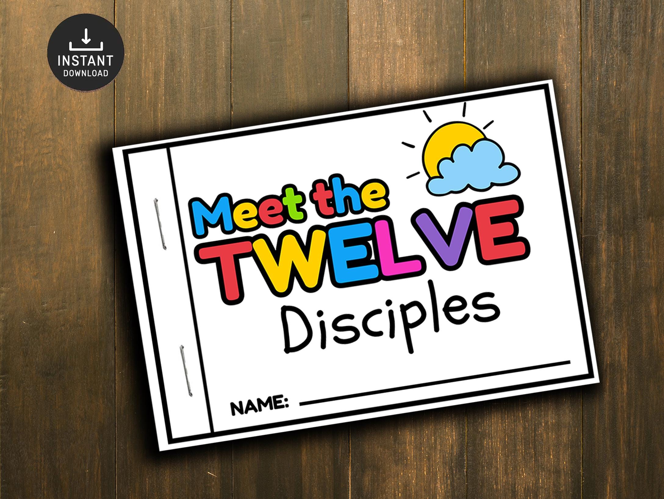 The 12 Disciples Craft Mini Book, Sunday School Craft, Great Commission ...