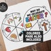 Easter Coloring Wheel, Easter Bible Lesson, Sunday School Craft, Holy ...