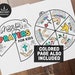 New Year Prayers Coloring Wheel, Bible Activity, Memory Game, Sunday ...