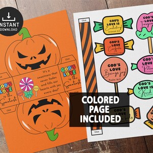 God's Love Craft Activity, Christian Halloween Bible Craft Activity ...