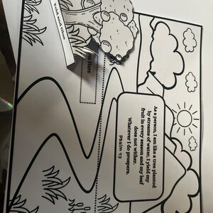 Psalm 1:3 Paper Craft, Psalm, Bible Activity, Sunday School Craft, Kids ...