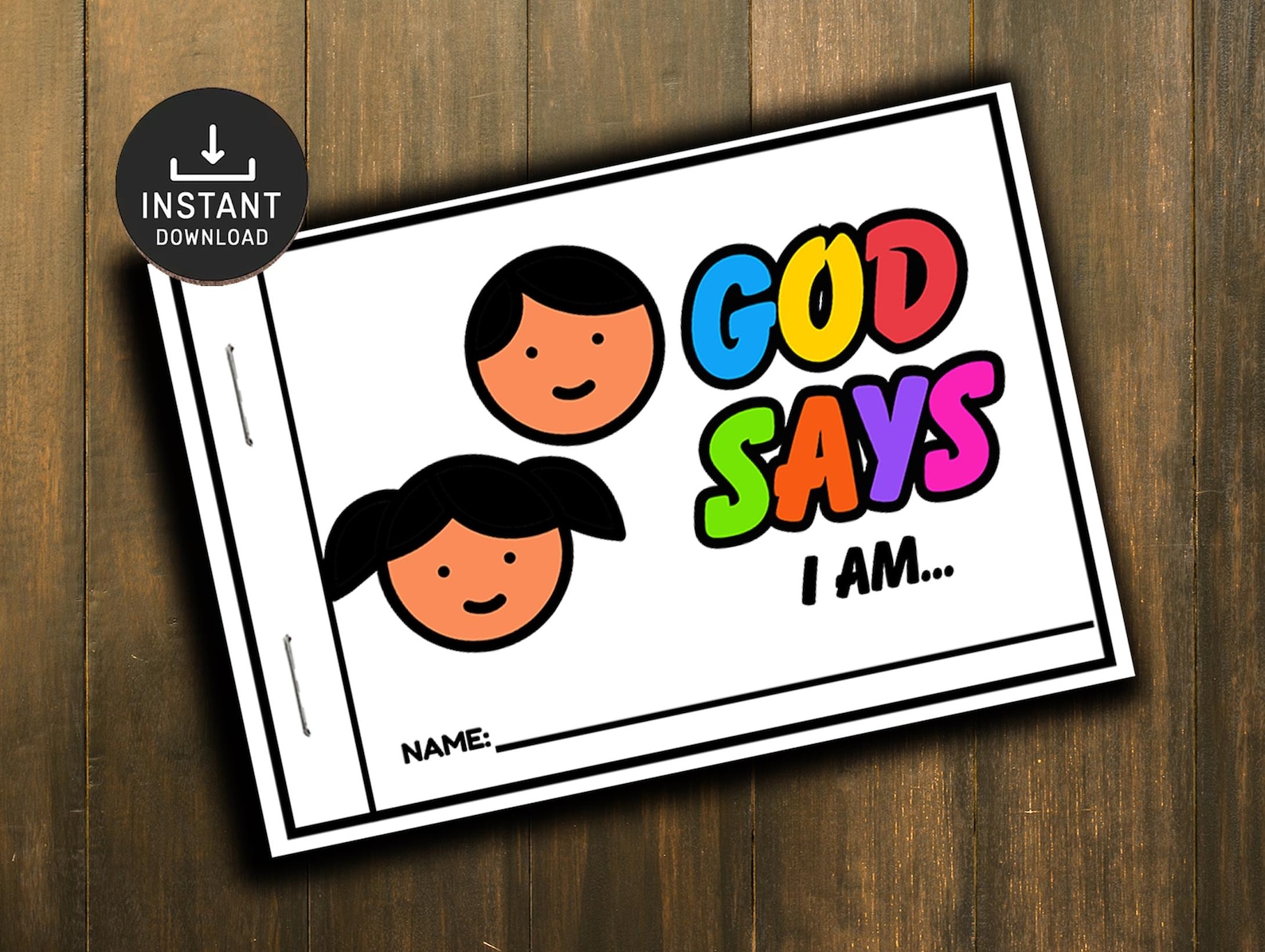 My Identity in Christ Mini Book, Printable Bible Activity, Kids Bible ...