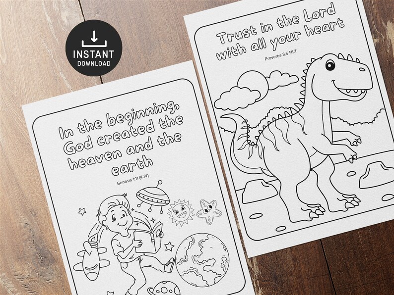 Bible Verse Coloring Pages for Preschoolers, Preschool Bible Verses ...