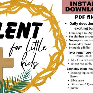 Lent Bible Lesson, Lent Preparation Lesson for Kids, Jesus 40 Days in ...