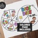 God Says I Am Coloring Wheel, Printable Bible Activity, Kids Bible ...