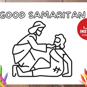 Good Samaritan Activity Sheet, Bible Activity, Sunday School, Bible ...