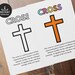 Easter Symbols Coloring Page, Easter Sunday School Craft, Holy Week ...