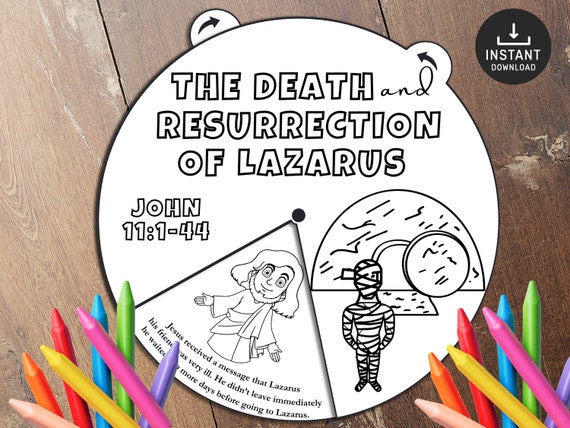 Lazarus Bible Story Coloring Pages [2025]