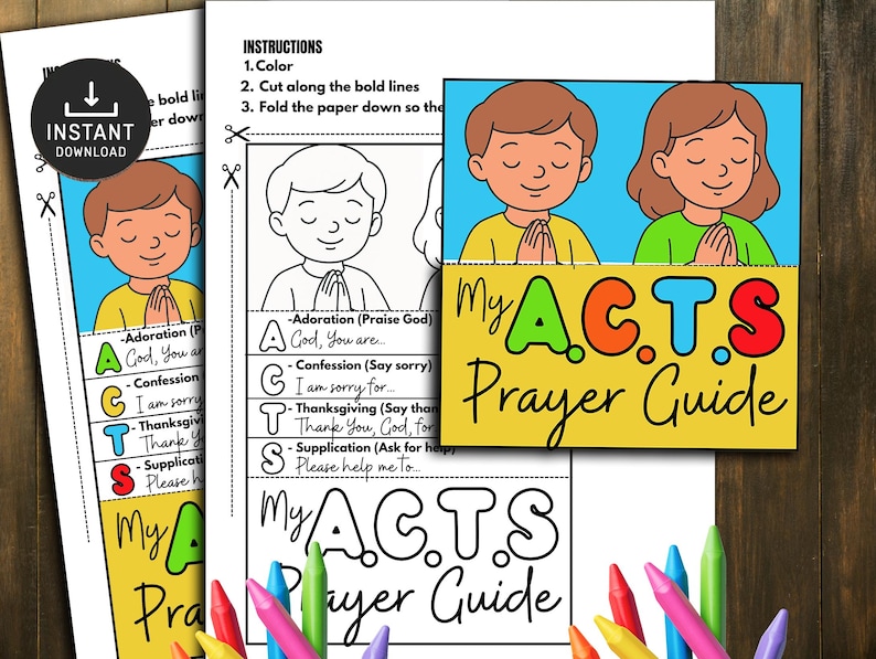 Acts Prayer Craft, Printable Prayer Sheets Acts, Sunday School, Prayer ...