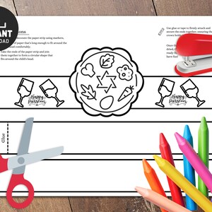 Passover Paper Crown, Passover Craft, Passover Activity, Bible Activity ...