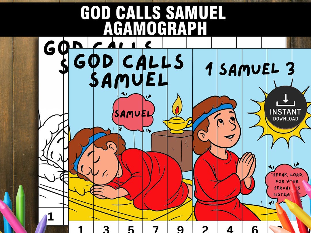 God Calls Samuel Agamograph, Bible Craft for Kids, Bible Lesson, Bible ...