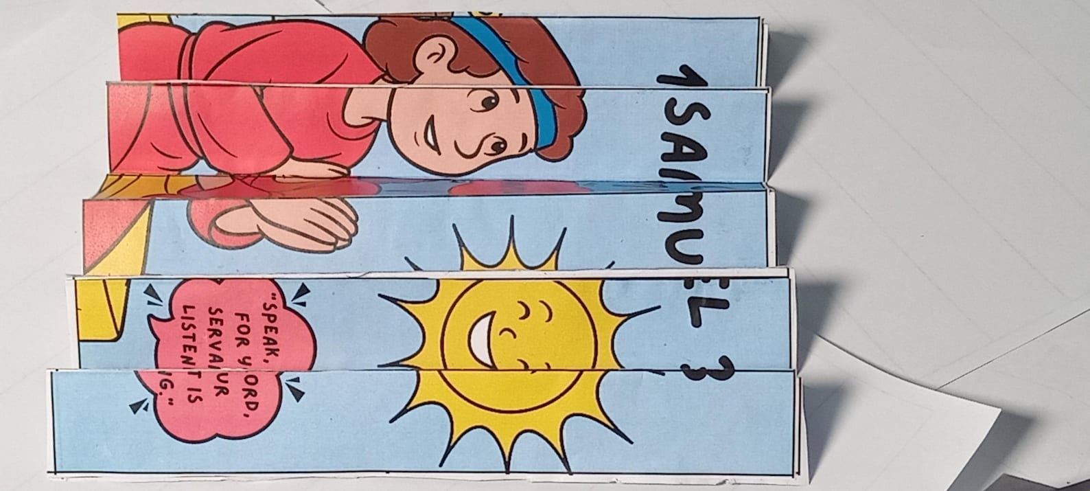 God Calls Samuel Agamograph, Bible Craft for Kids, Bible Lesson, Bible ...
