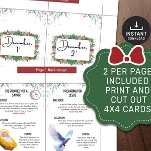 Printable Advent Scripture Devotion for Kids and Families Christmas ...