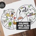 Easter Blessings Coloring Wheel, Easter Sunday School Craft, Holy Week ...