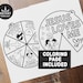 Jesus Loves Me Coloring Wheel, Printable Bible Activity, Watercolor ...