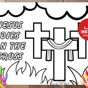 The Crucifixion of Jesus, Easter Story Craft, Easter Story Cross, Bible ...
