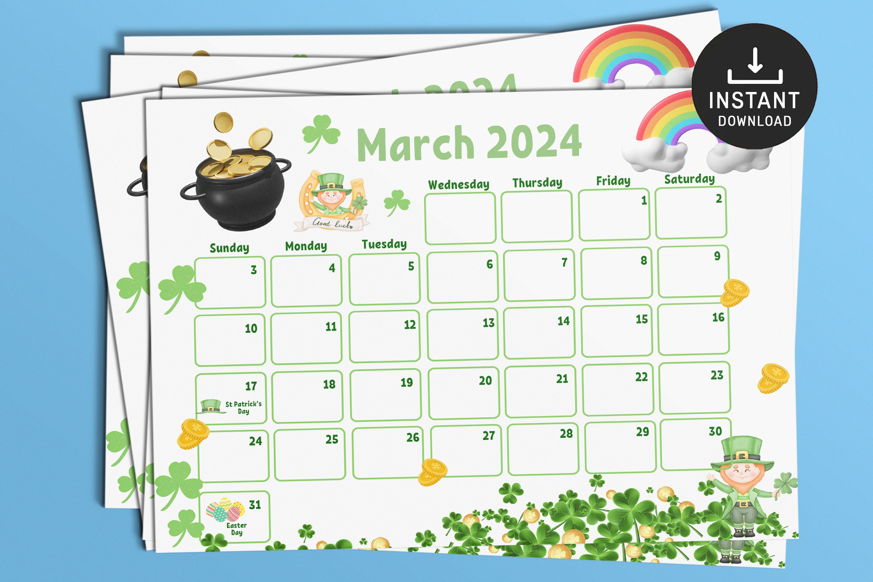 Printable Calendars, Printable Kids Calendars, 2024 Calendars ...