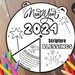 New Year 2024 Blessing Coloring Wheel, Bible Activity, Kids Bible ...