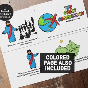 The Great Commission, Sunday School, Church Kids Activity, Sunday ...