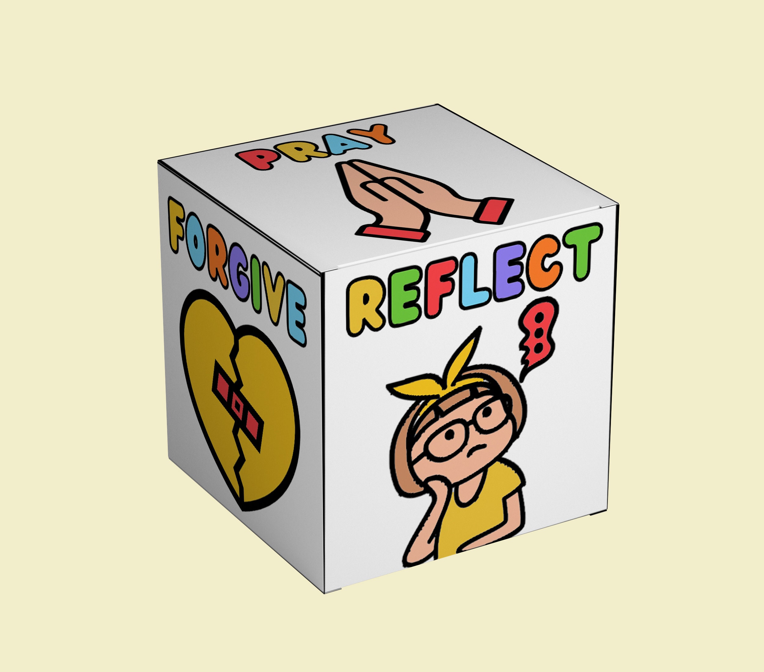 Lent Cube With Bible Reading Plan and Lent Activity Ideas. Print ...