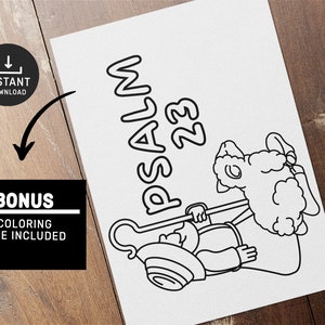 Psalm 23, Bible Activities for Kids, Church Kids Activity, Sunday ...