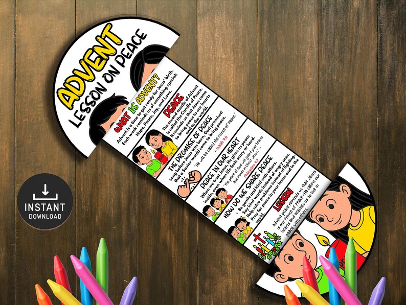 Advent Bible Lesson Craft, Folding Surprise, Sunday School (digital ...