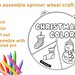 Christmas Colors Coloring Wheel, Printable Bible Activity, Watercolor ...
