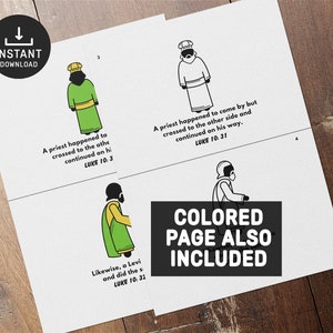 Good Samaritan, Sunday School, Church Kids Activity, Sunday Activities ...