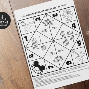 Ten Plagues of Egypt, Bible Verse Activity, Watercolor, Kids Bible ...