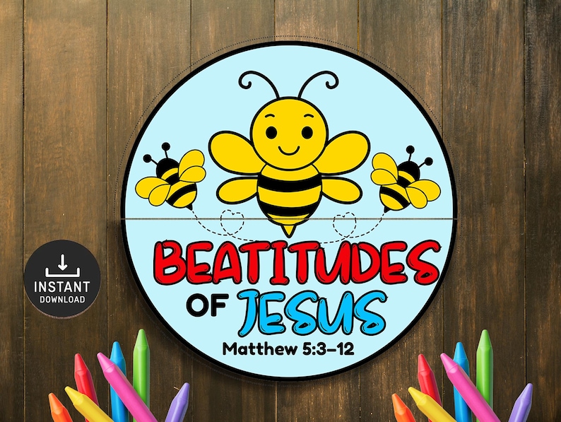 Beatitudes of Jesus Craft, Kids Bible Lesson (digital Download) - Etsy