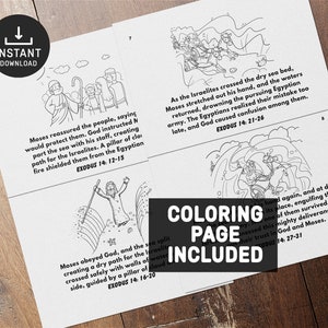 Crossing the Red Sea Mini Book, Sunday School Craft, Church Kids ...