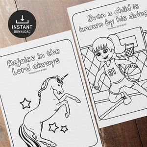 Bible Verse Coloring Pages for Preschoolers, Preschool Bible Verses ...