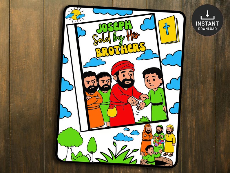 Joseph and His Brothers Bible Craft, Kids Bible Lesson, Sunday School ...