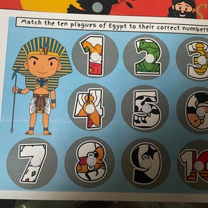 Ten Plagues of Egypt, Bible Busy Book, Bible Activity, Kids Passover ...