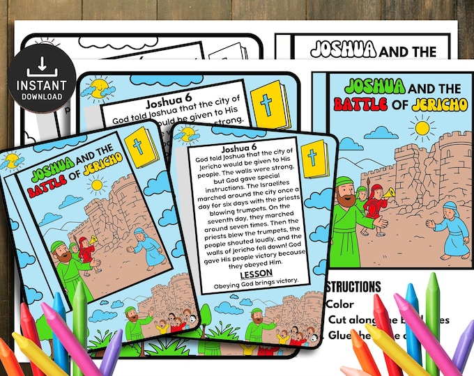 Joshua and the Battle of Jericho, Bible Story for Kids, Sunday School ...