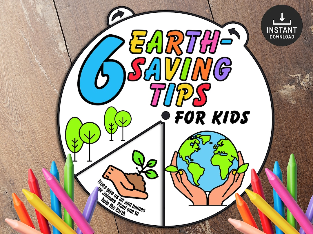 Earth Day Coloring Wheel, Earth Day Activity, Earth Day Preschool ...